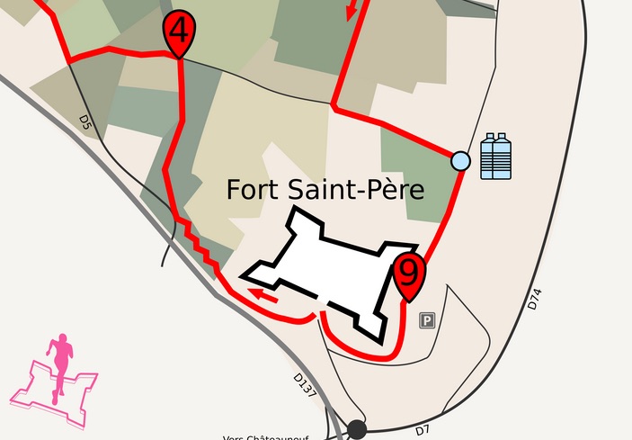 Parcours de la Route du Fort Crédit Mutuel de Bretagne